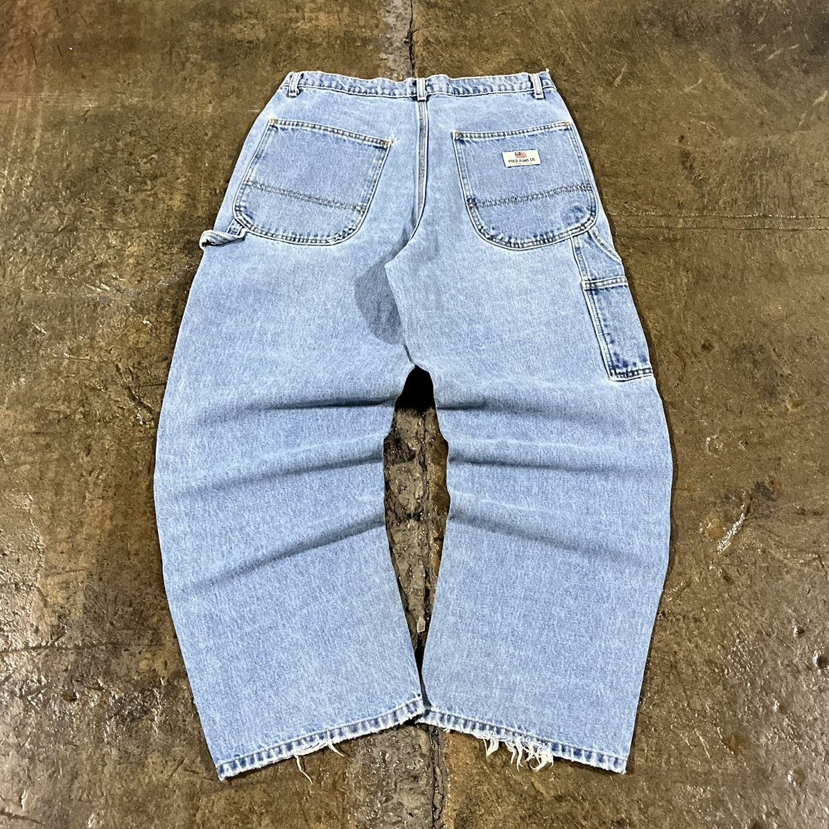 JNCO × Polo Ralph Lauren × Vintage Crazy Y2K Polo Ralph Lauren Baggy Jeans Skater Wide Leg | Grailed