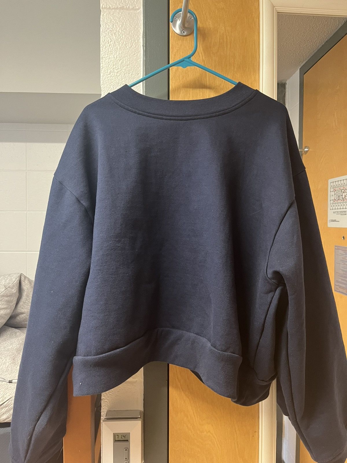 jOONIVERSE LAB Jooniverse Lab Navy Cropped Crewneck | Grailed