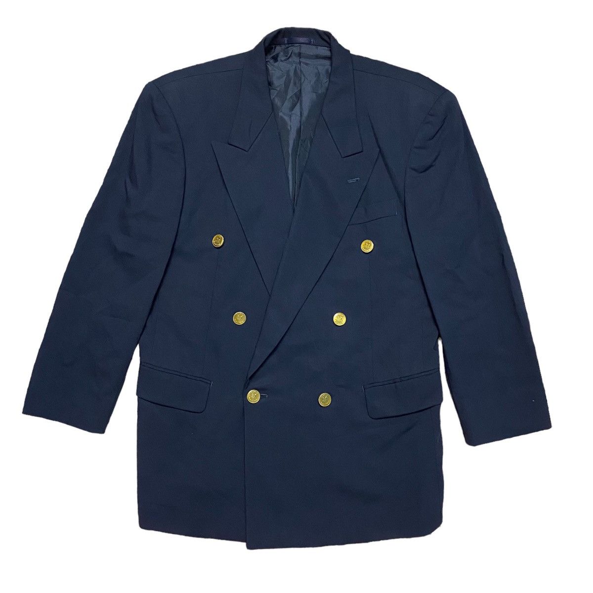 Vintage Double Breasted Gold Button Blazer Jacket by Fariani | Grailed