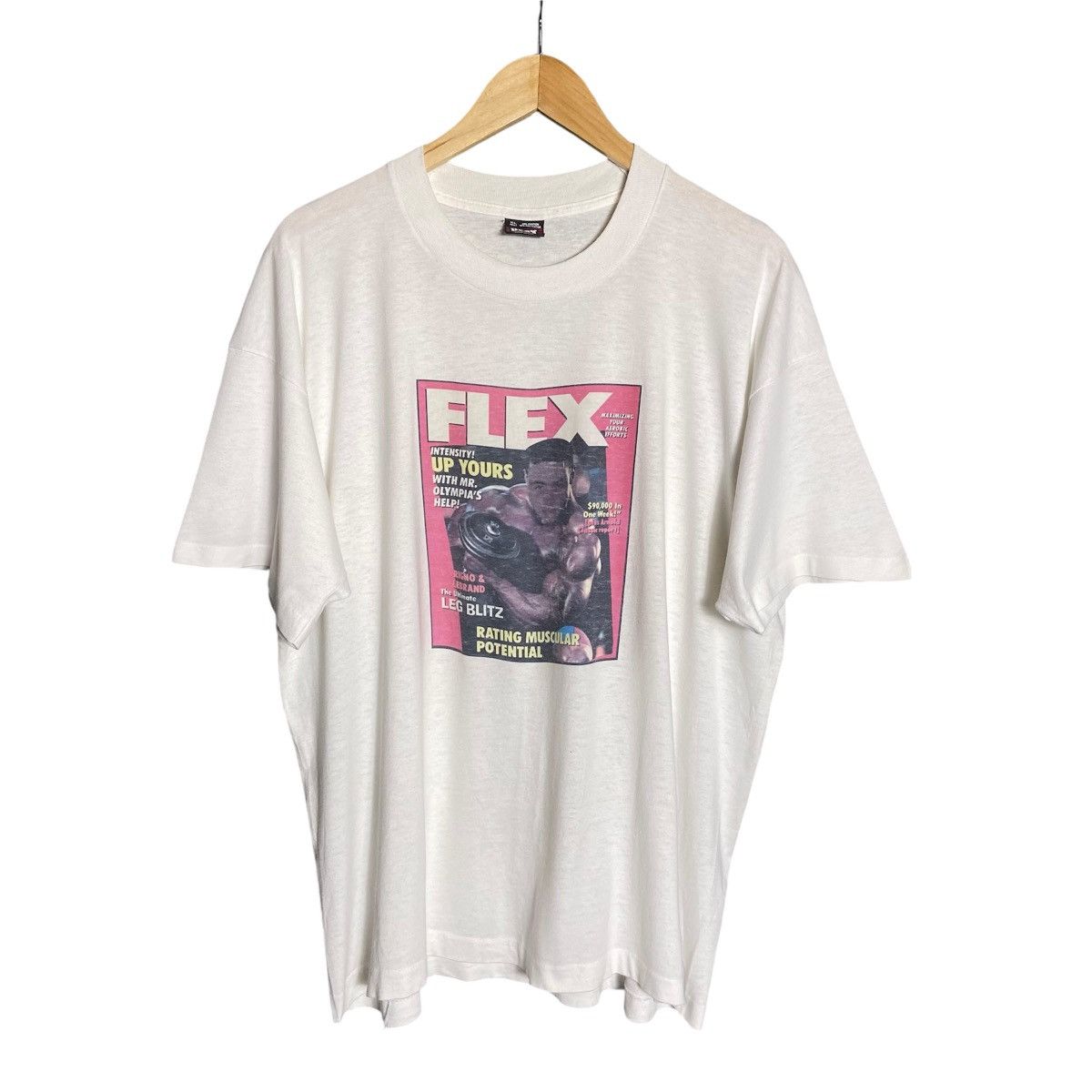 Vintage Rare Vintage 90s FLEX Magazine T-Shirt | Grailed