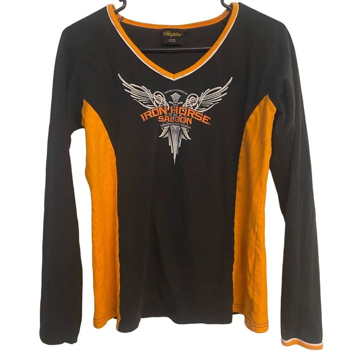 Vintage Vintage 90s “World Famous” Iron Horse Saloon Biker Top | Grailed