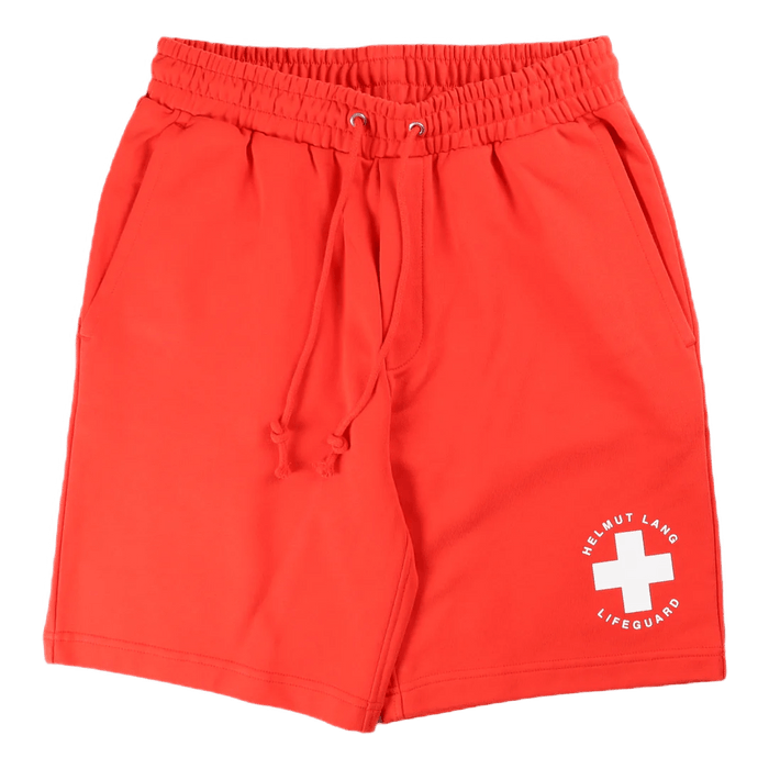 Helmut Lang o1c11t2y0823 Logo Printed Lifeguard Shorts in Red | Grailed