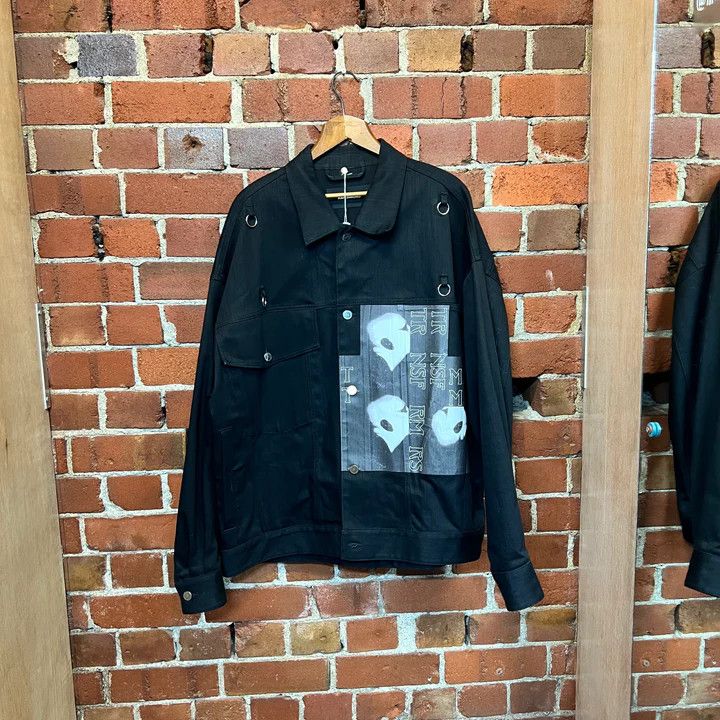 Raf Simons × Raf by Raf Simons Raf Simons Bold Head Denim Jacket | Grailed