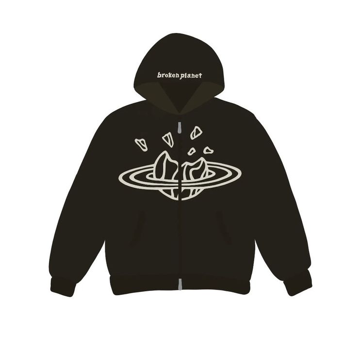 Broken Planet Broken Planet Black Zip Up - Small - Free Shipping | Grailed