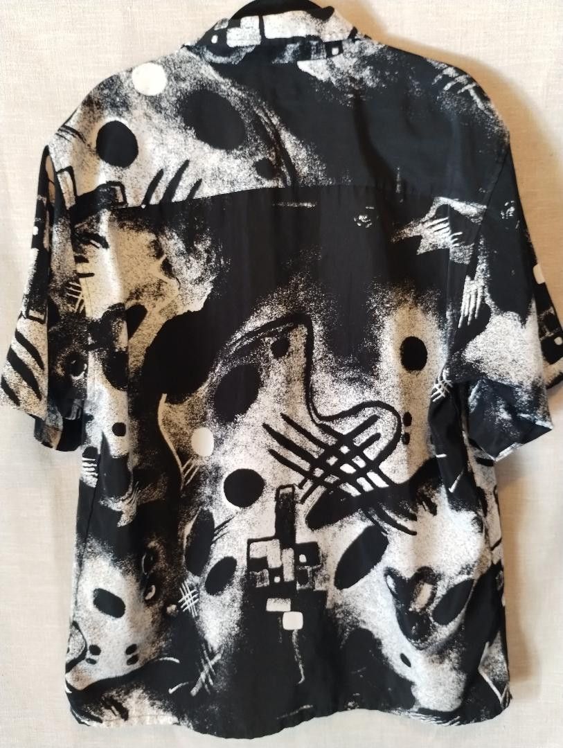 Vintage Vintage Gachu Mod Abstract Designed Button Front Shirt | Grailed