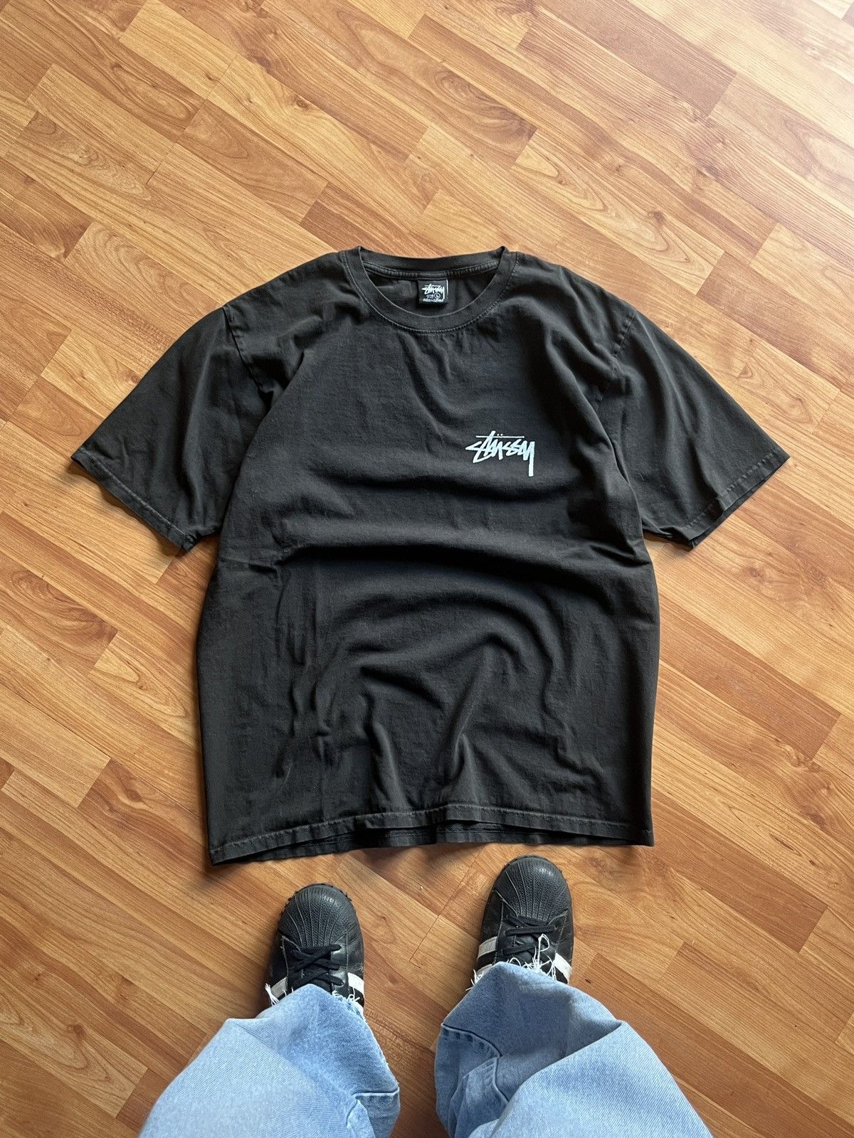 Vintage Stussy Dog Woman Big Print Boxy Shirt | Grailed