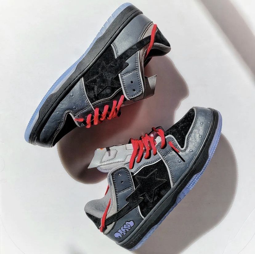 Streetwear Brand New with Box MF Doom Bape Sk8stas Size 10 | Grailed