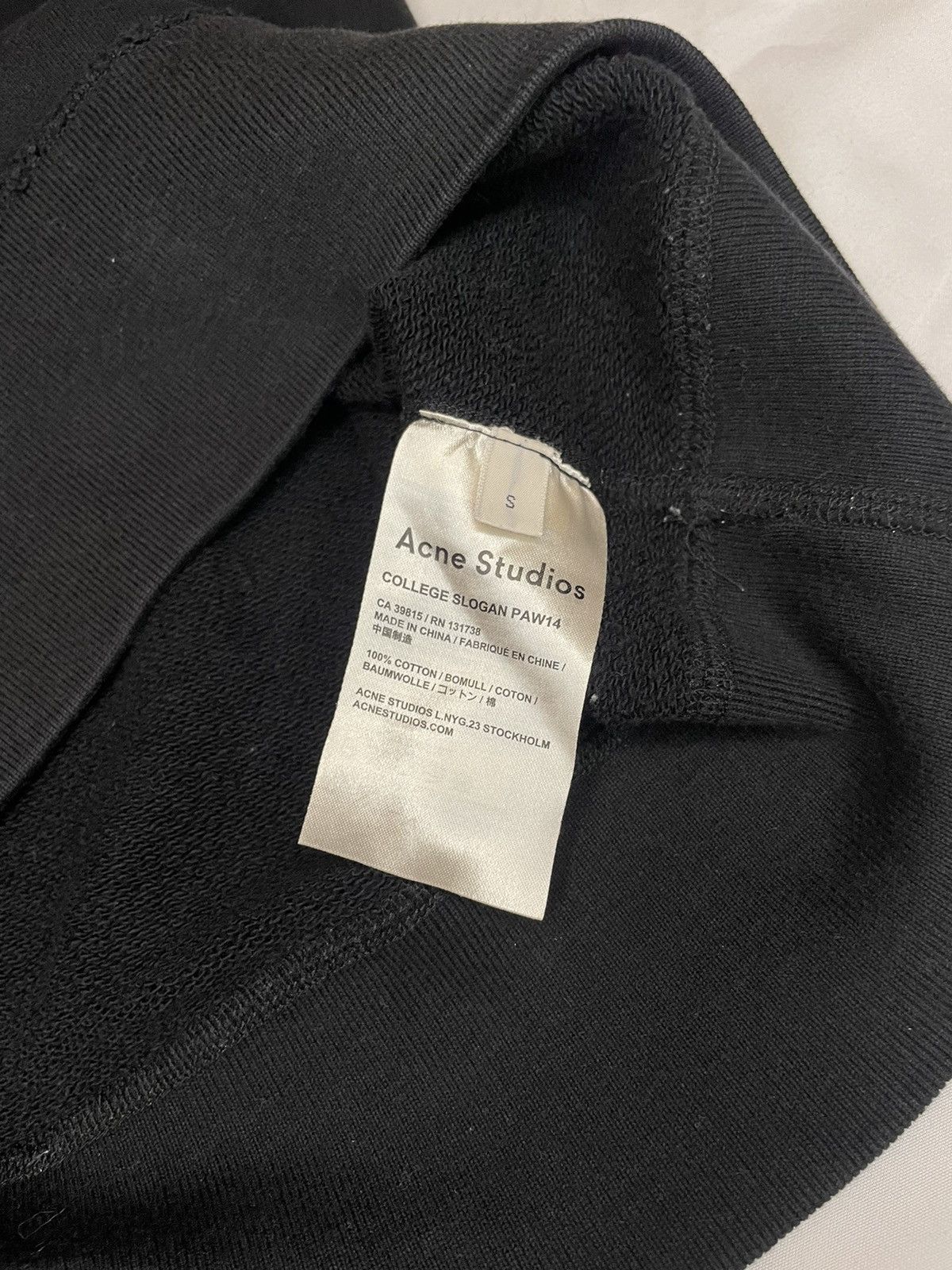 Acne Studios × Drain Gang Bladee Acne Studios “You First” Sweatshirt ...