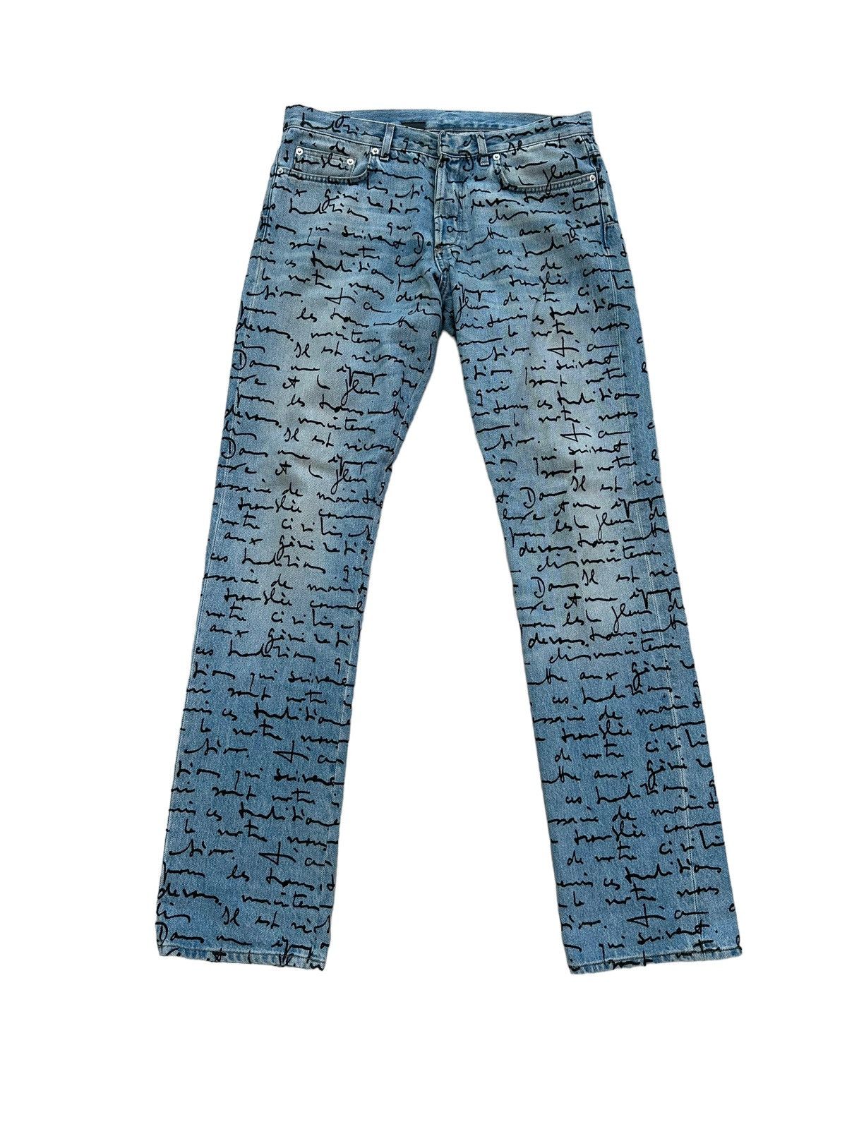 Dior Runway Dior Arabic Script Jeans | Grailed