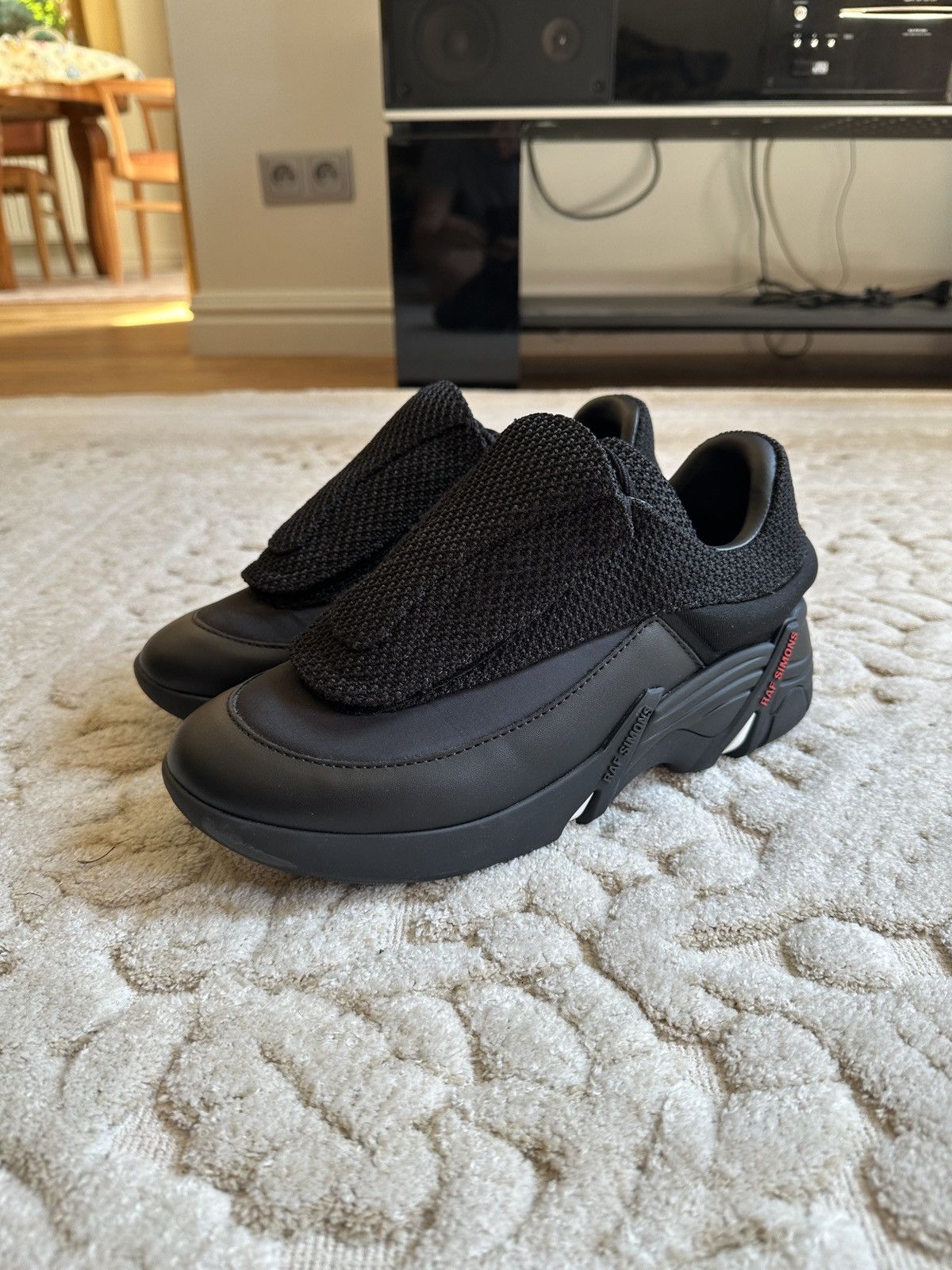Raf Simons Raf Simons Antei Runner in Black Leather | Grailed