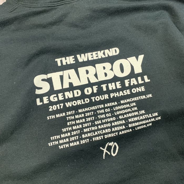 Vintage Rare! XO The Weekend Starboy 2017 Tour Hoodie Big Logo 00s ...