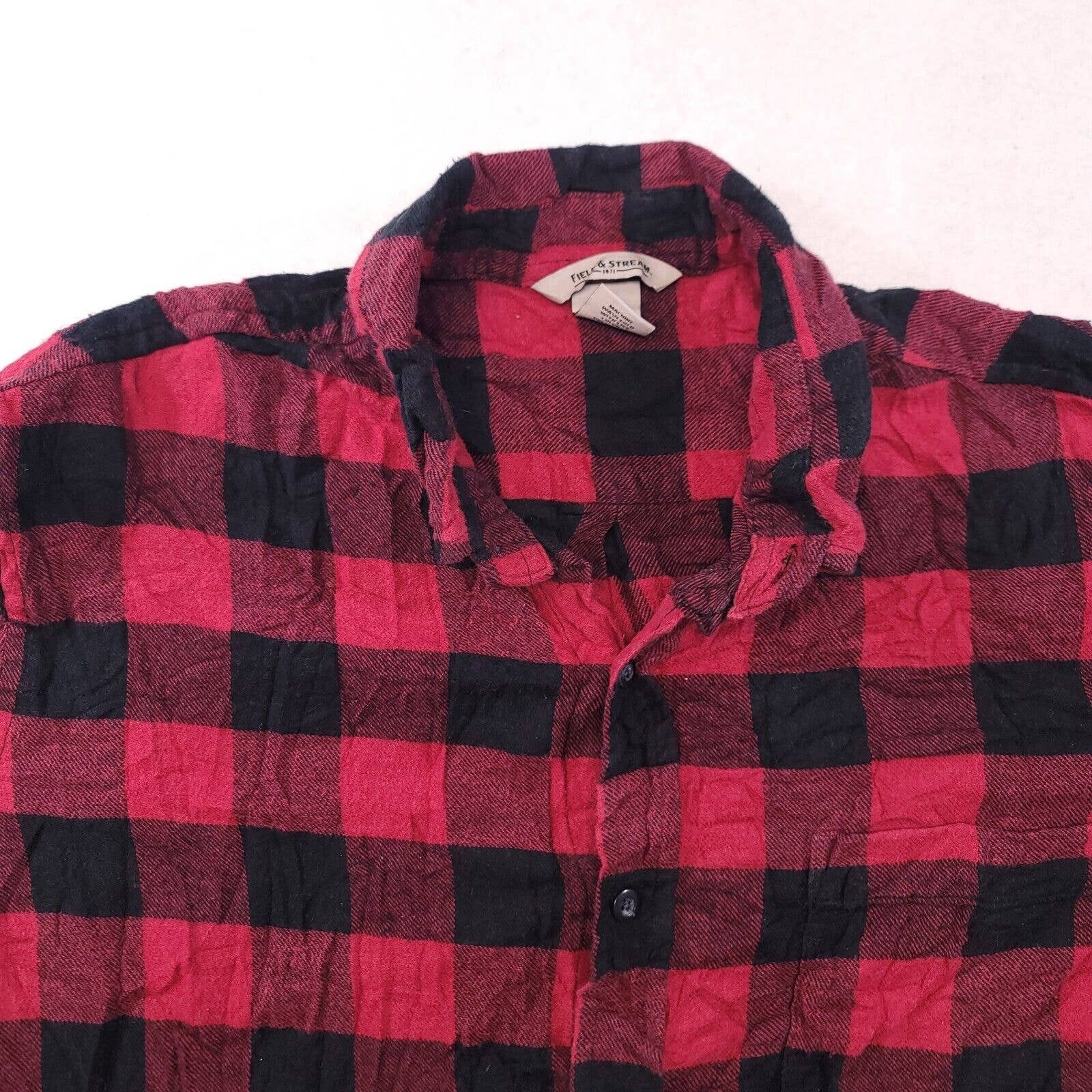 Field And Stream Field & Stream Buffalo Check Flannel Shirt Mens Size L ...