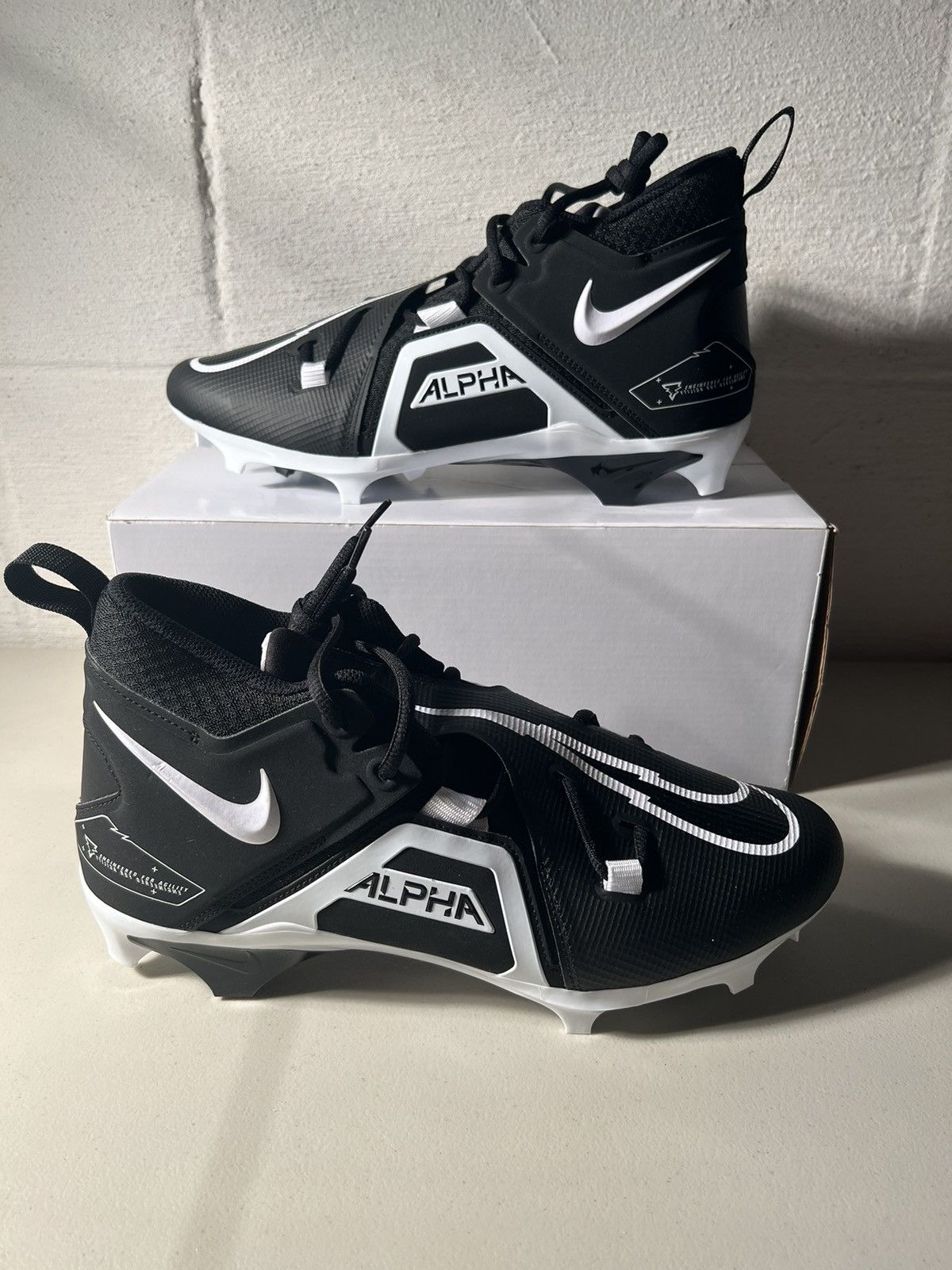 Nike NEW Nike Alpha Menace Pro 3 Black White Football Cleats Men | Grailed