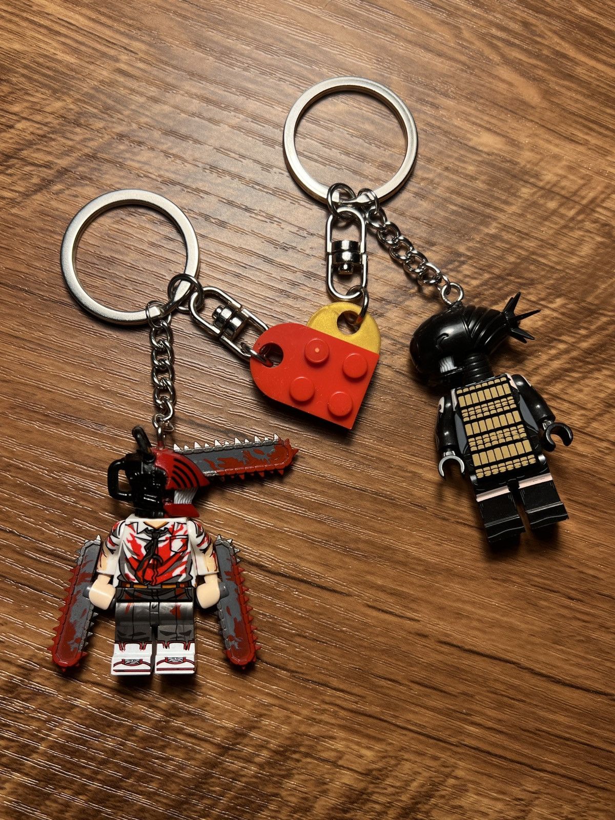 Anime chainsaw man denji reze lego minifigure keychain keyring | Grailed