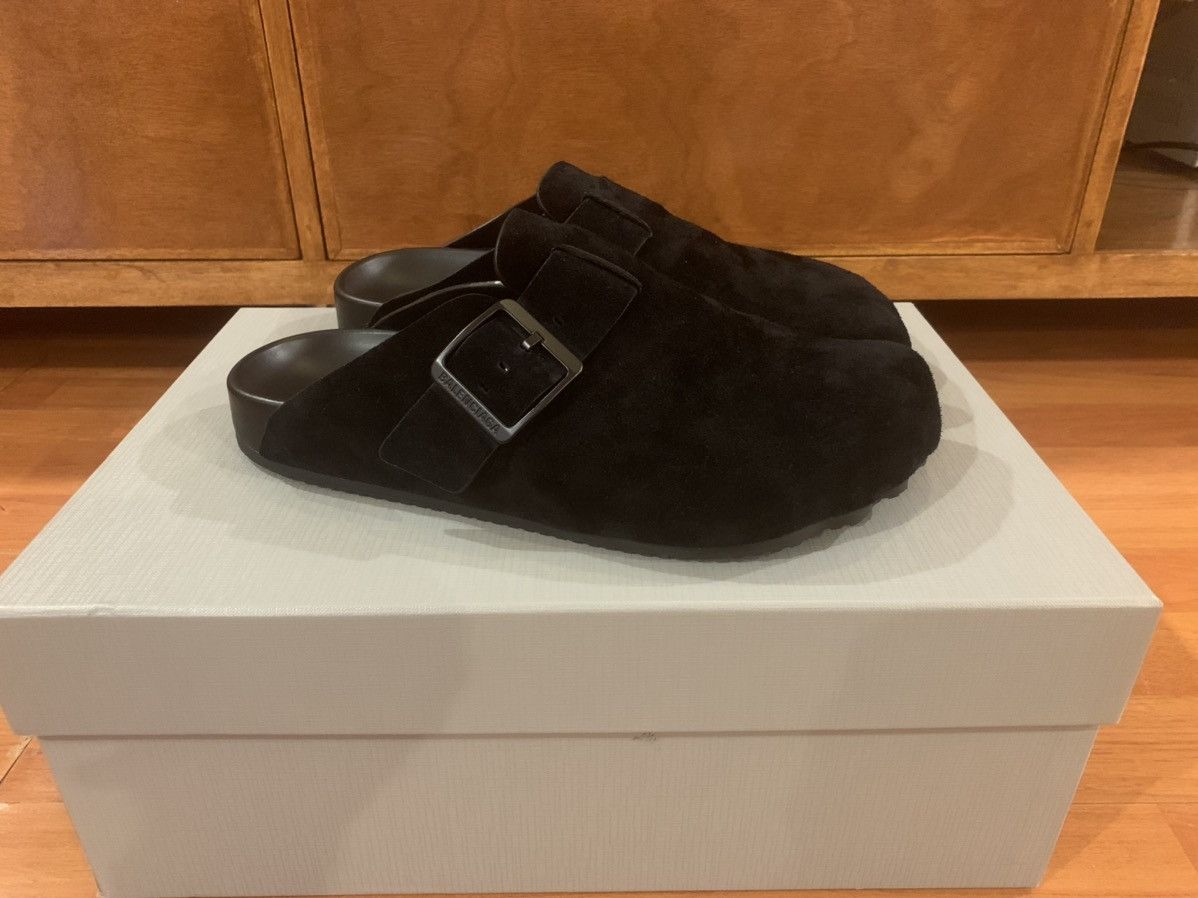 Balenciaga Balenciaga sunday mules black suede rare | Grailed