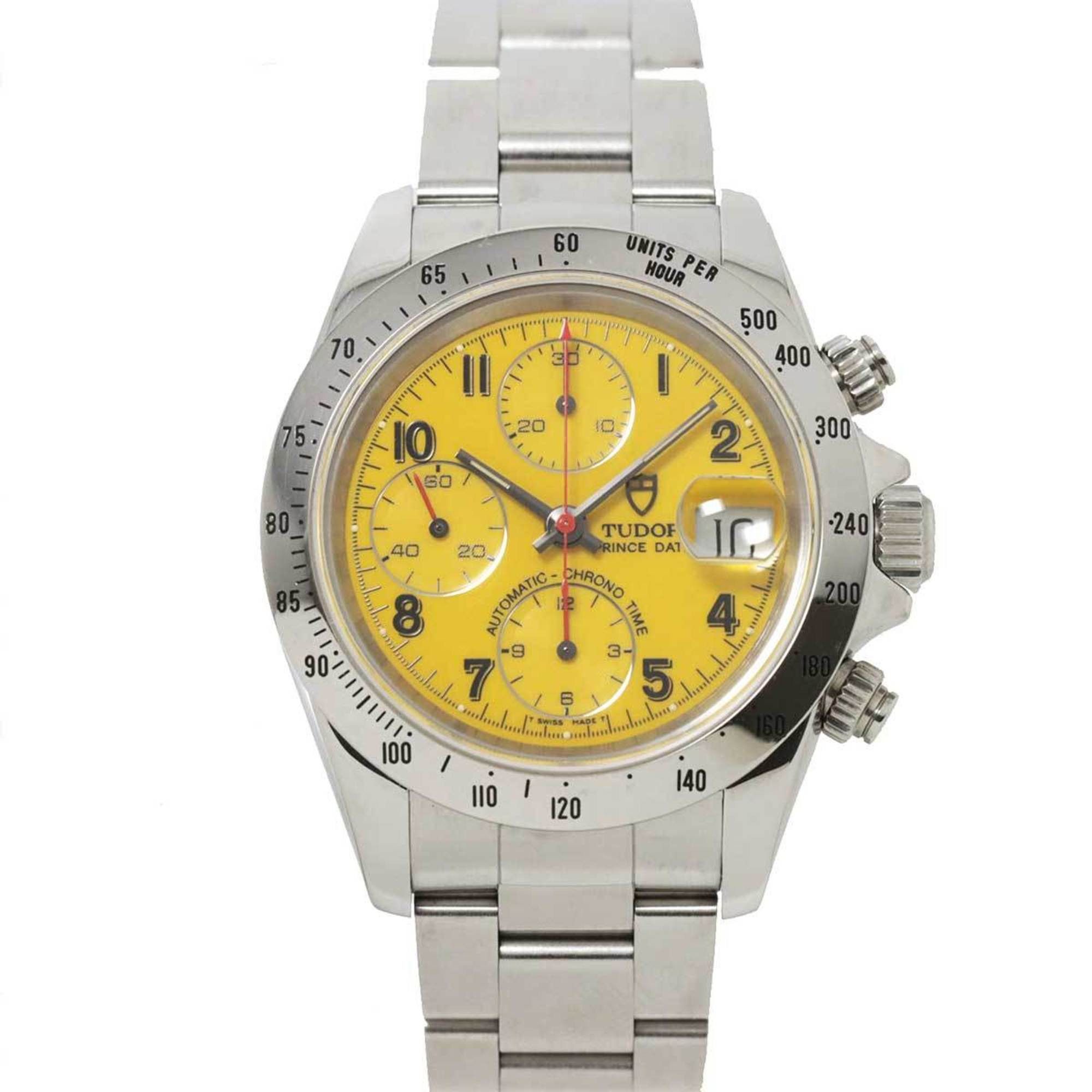 Tudor TUDOR Chrono Time Prince Date 79280 Men's Watch Yellow Dial ...