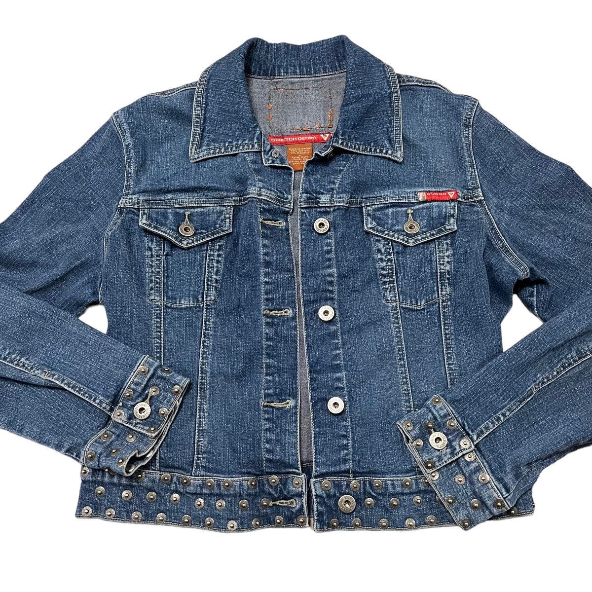 Guess × Vintage Early 2000s Studded Guess Jean jacket | Grailed