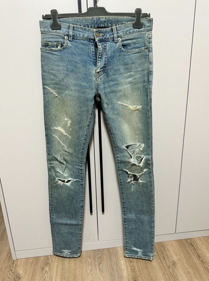 Saint Laurent Paris Saint Laurent destroyed jeans - DMC | Grailed