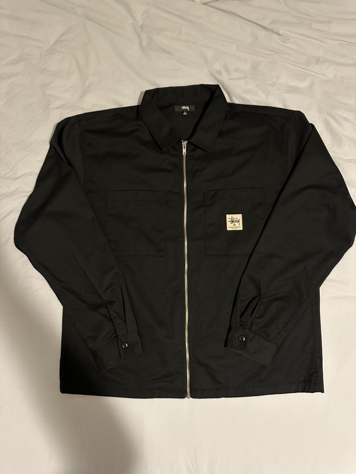 Stussy Stussy Zip Up Work Ls Shirt | Grailed