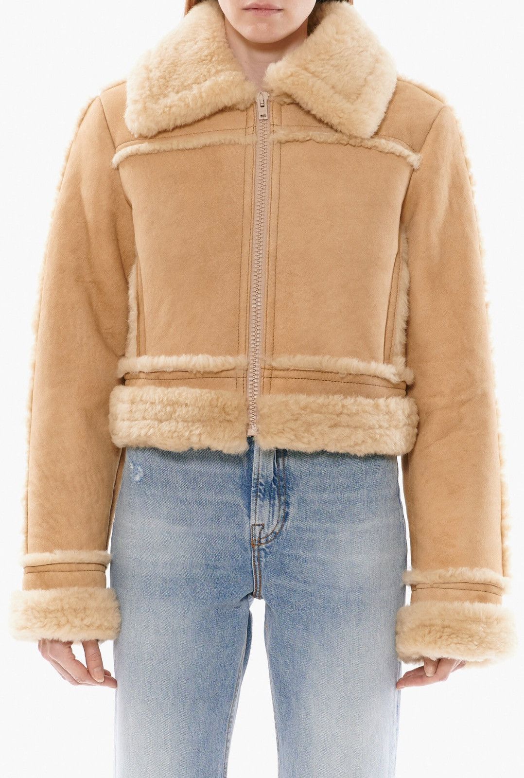 Acne Studios Last Size Acne Studios Cropped Lalita Lamb Shearling Jacket | Grailed
