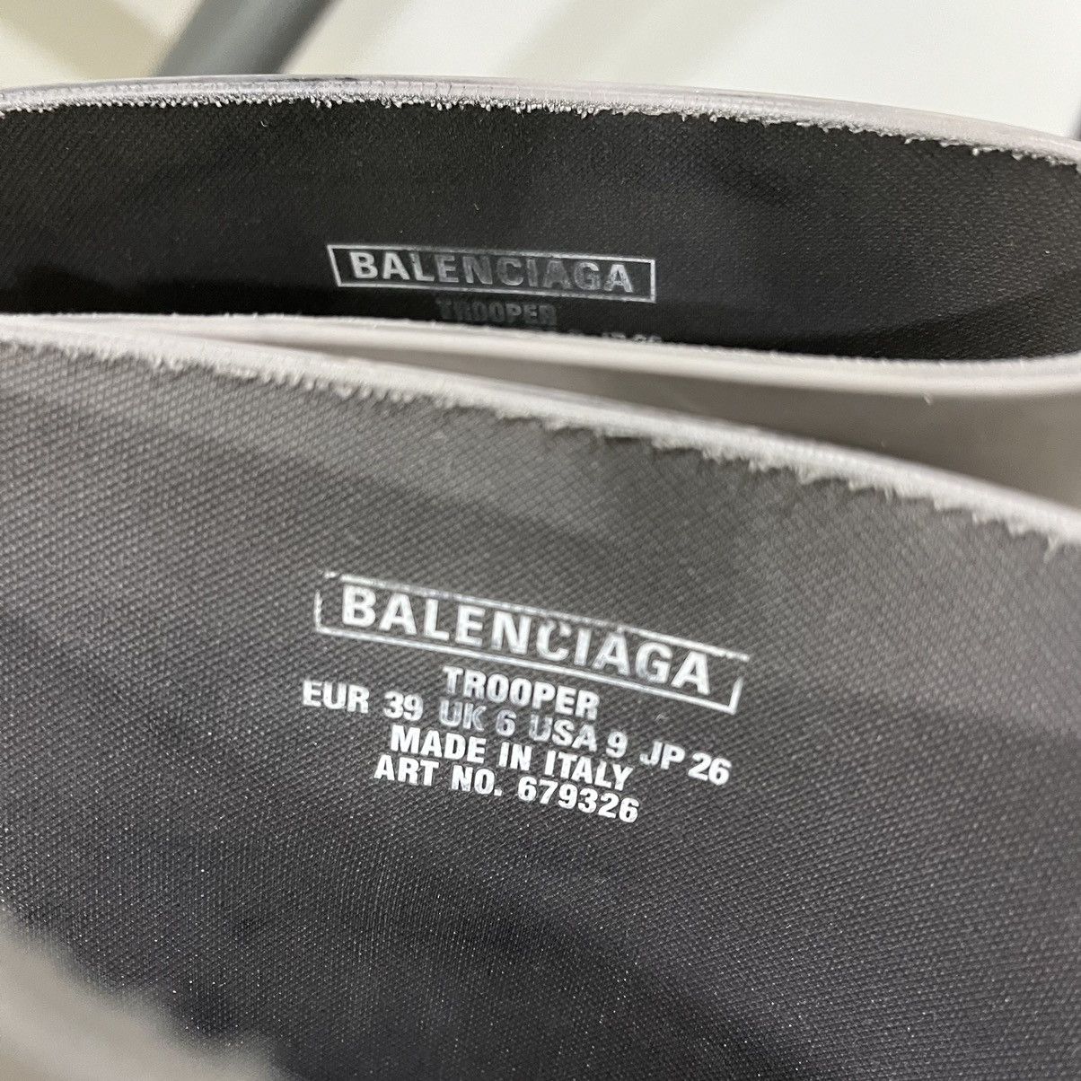 Balenciaga Trooper Block-Heel Rubber Boot Grey | Grailed