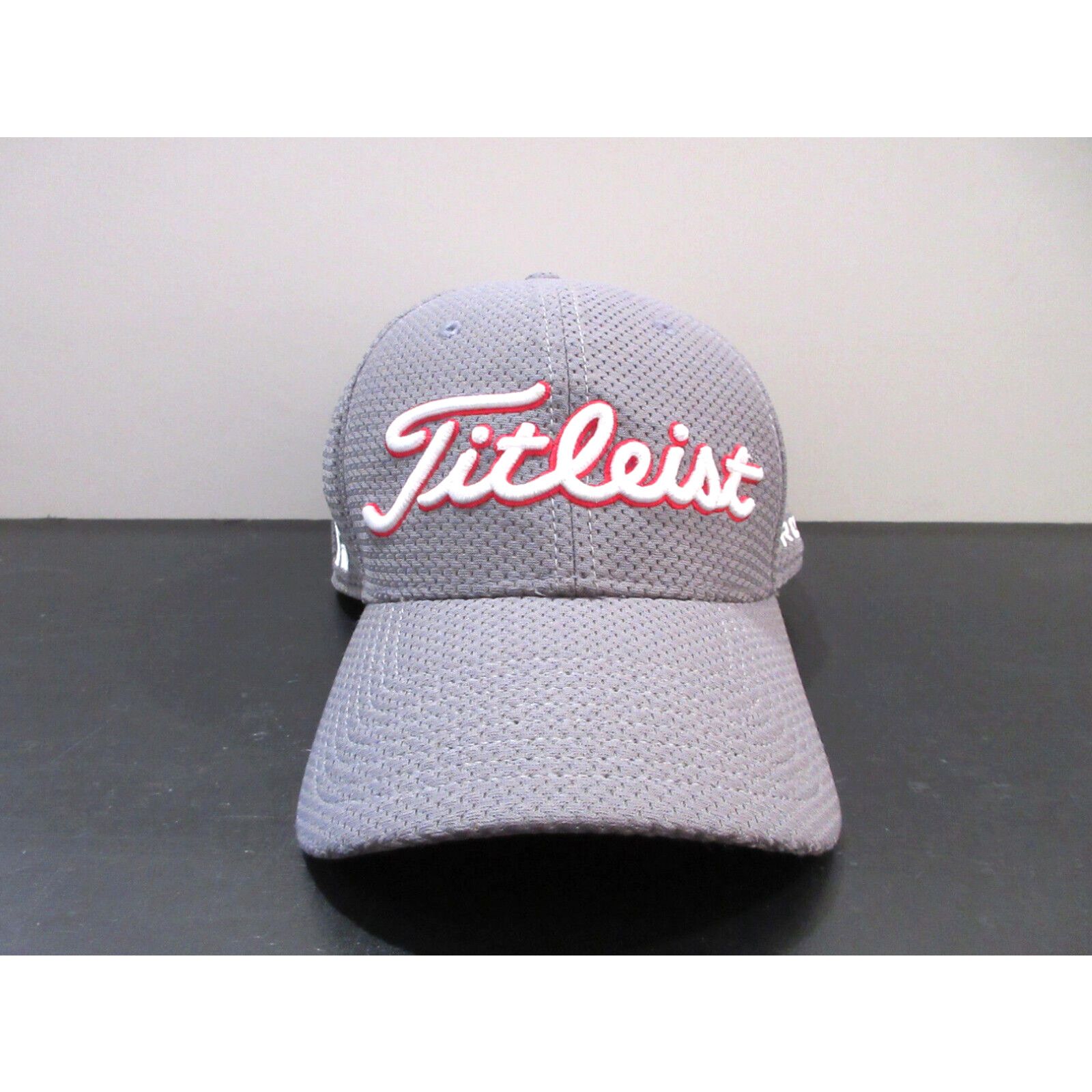 Titleist Titleist Hat Cap Fitted Adult Medium Gray White Pro V1 Logo ...