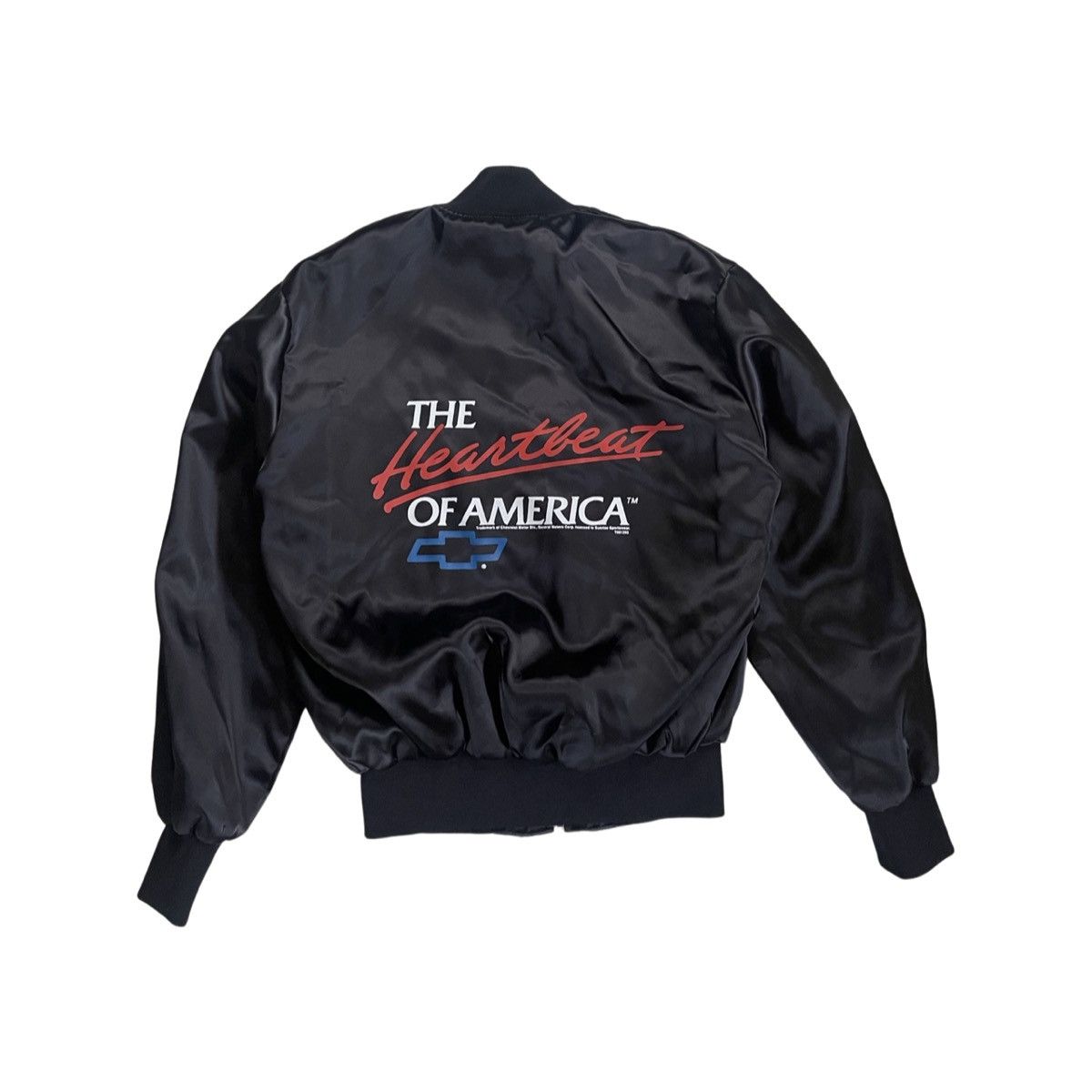 Vintage Vintage NASCAR Chevy heartbeat of America satin jacket | Grailed