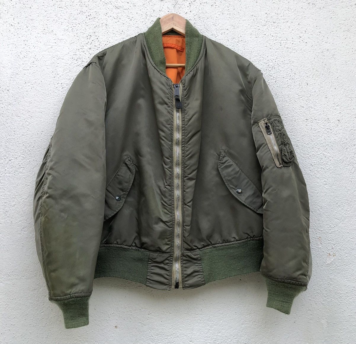 Vintage Vintage Flyer’s Man Intermediate Ma-1 Bomber Jacket USA 🇺🇸 | Grailed