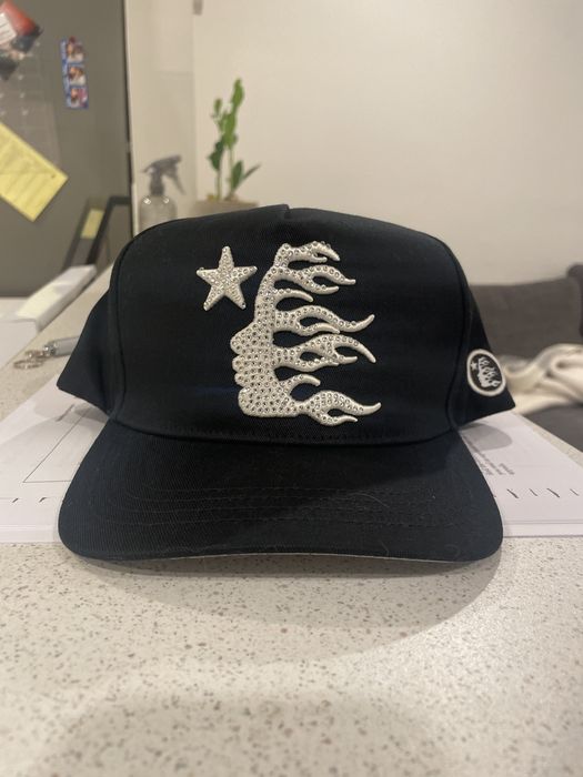 HELLSTAR Black SnapBack (Rhinestone Logo) | Grailed