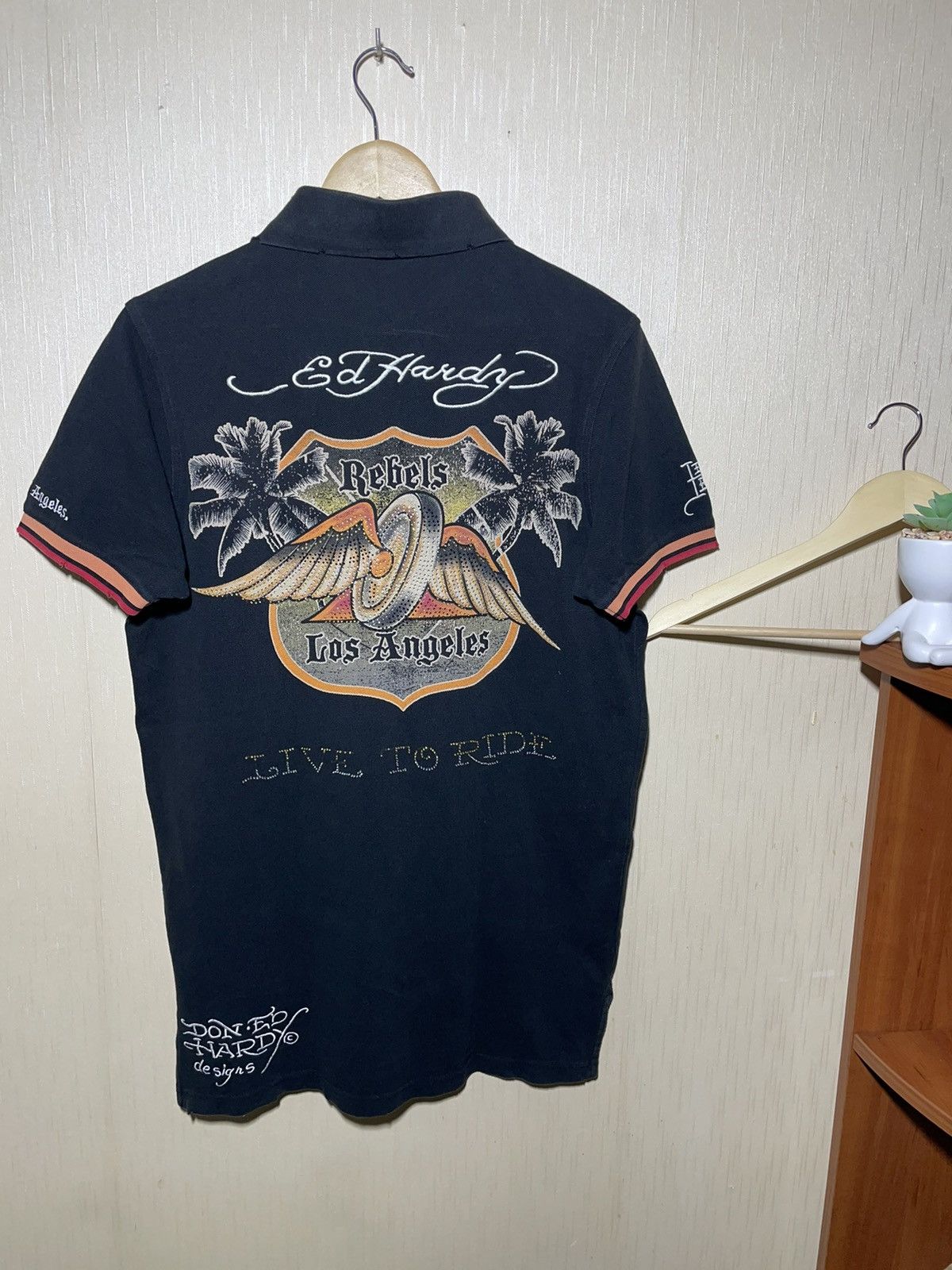 Ed Hardy × Japanese Brand × Vintage Ed hardy Japanese polo shirt ...