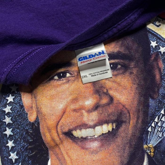 Vintage Vintage Y2K Barack Obama God Bless America Graphic T-shirt ...