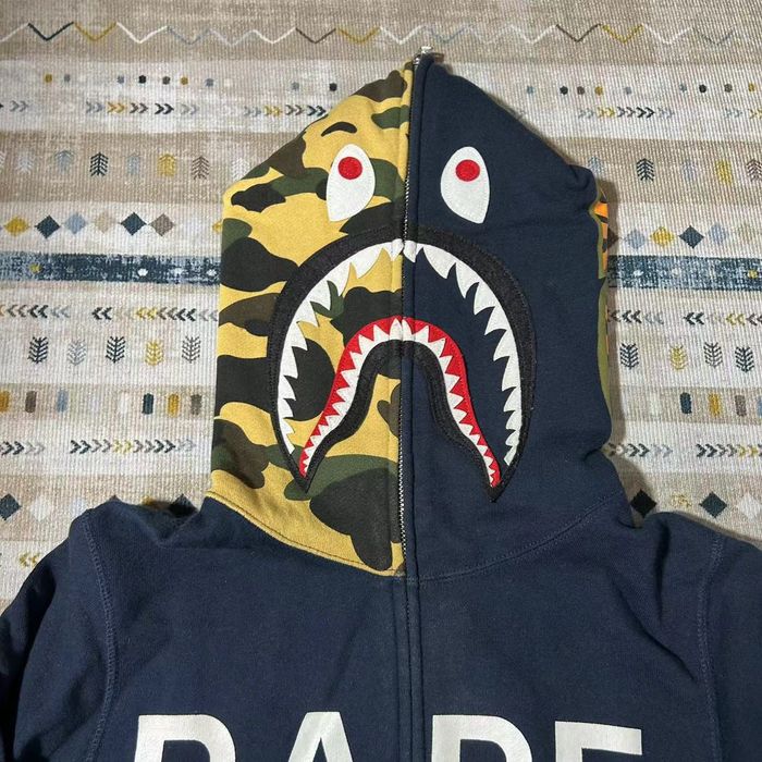 Bape BAPE CLASSIC SHARK FULL ZIP HOODIE | Grailed