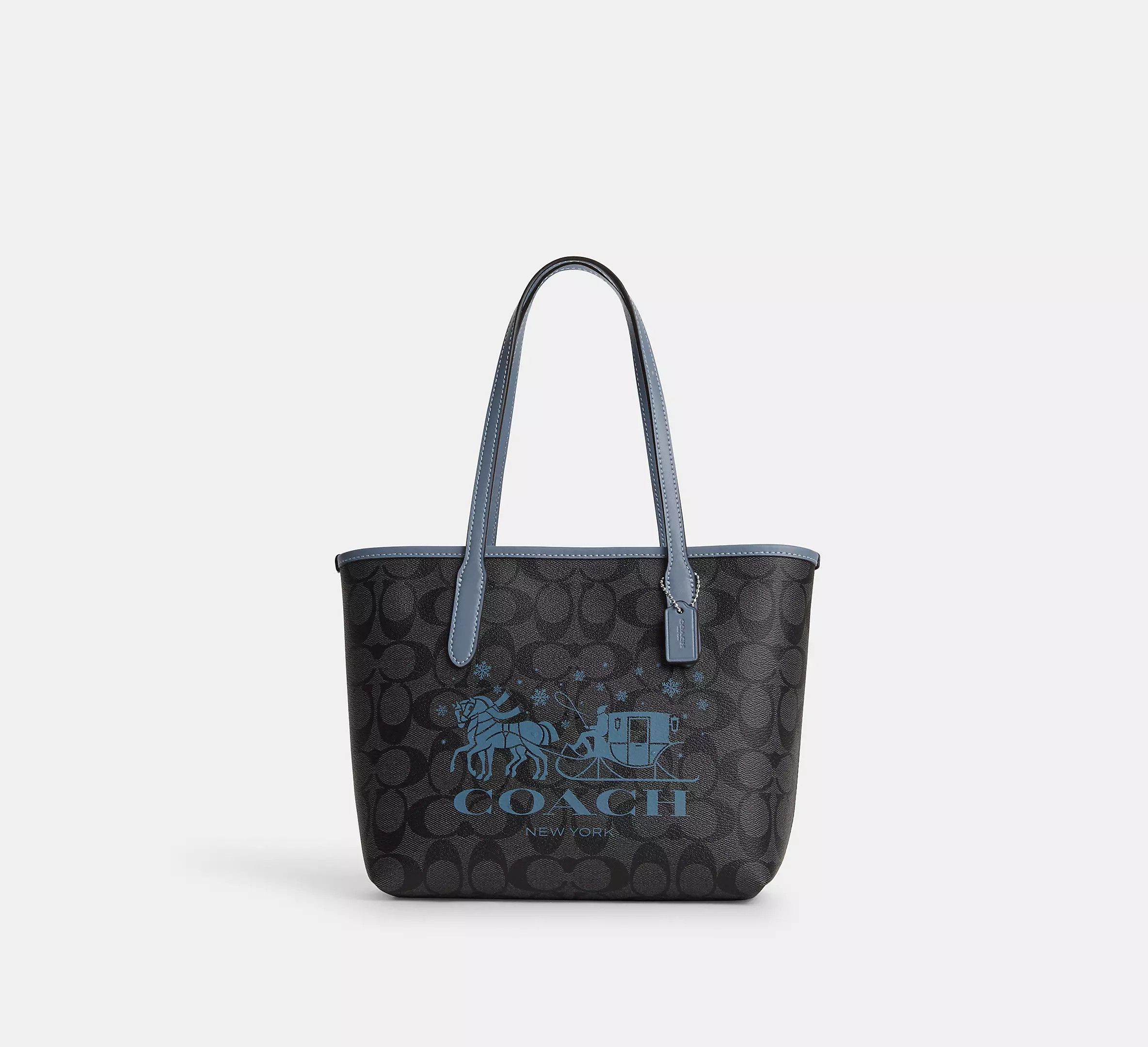 Coach Mini City Tote In Signature Canvas With Horse And Sleigh | Grailed