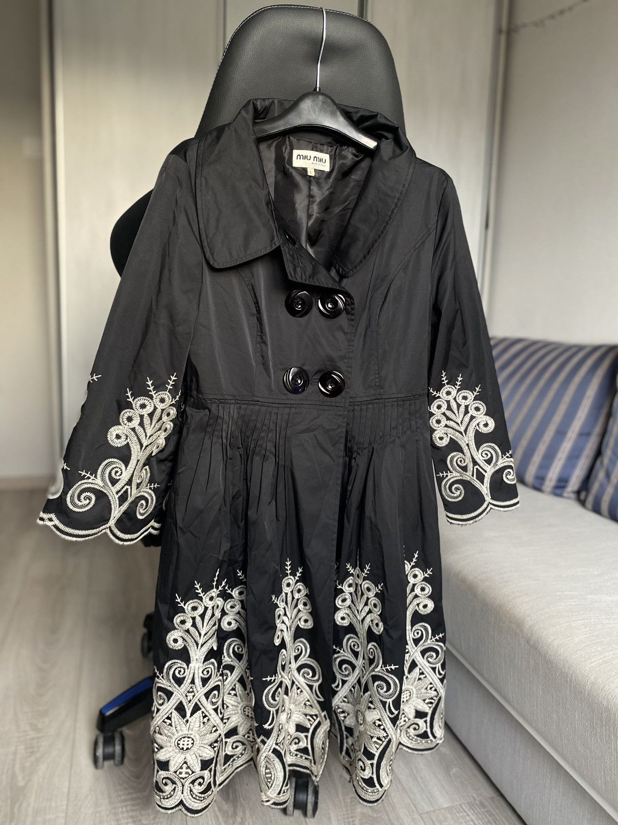 Luxury × Miu Miu × Vintage Miu miu vintage 2000s trench coat jacket ...