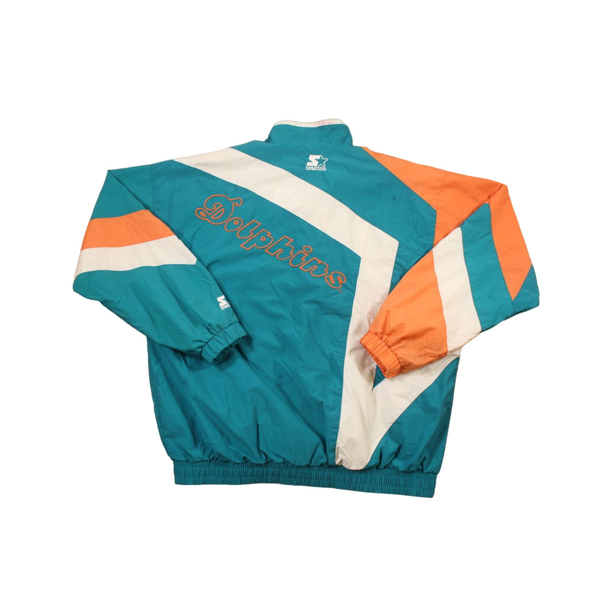 Pro Line Vintage Pro Line Starter NFL Dolphins Jacket Teal/White/Oran ...