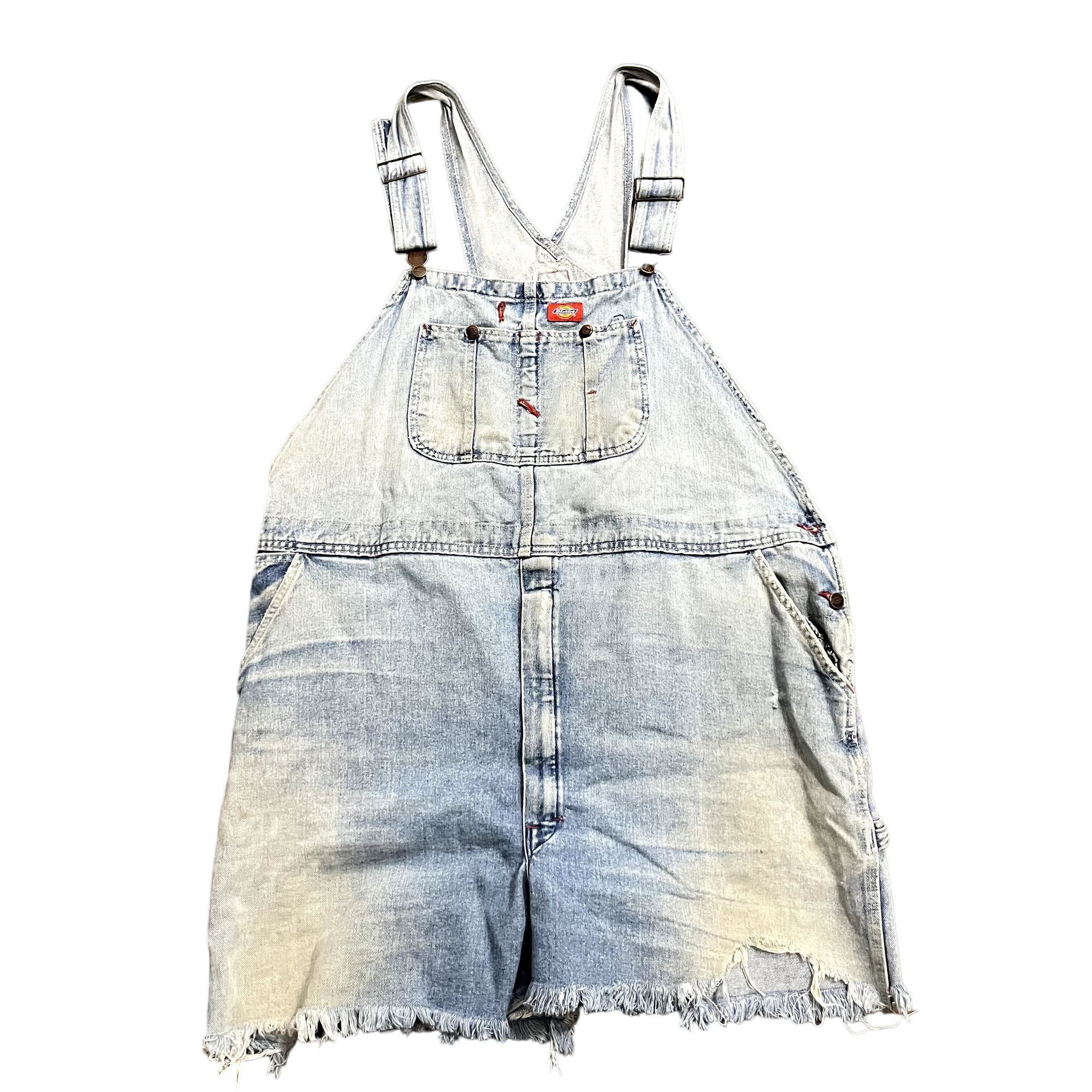 Vintage 80s/90s VTG Dickies Faded Distressed Overall Daisy Duke Cut ...