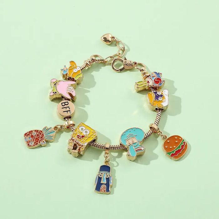 Chain Spongebob Squarepants Charms Bracelet | Grailed