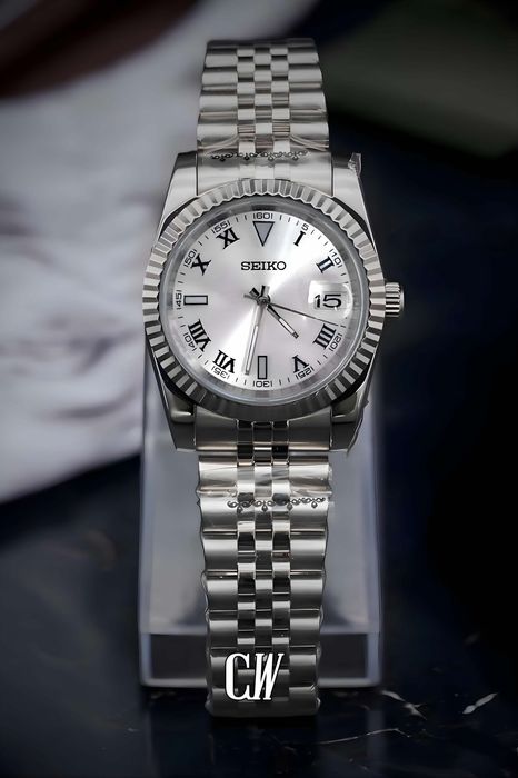 Seiko Seiko mod custom datejust Wimbledon watch | Grailed