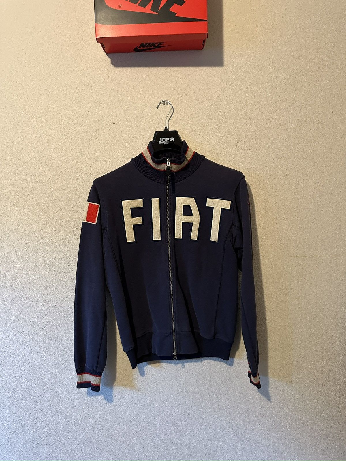 HYDROGEN Hydrogen x FIAT Luxury Track Jacket Navy Motorsport Zip-Up ...