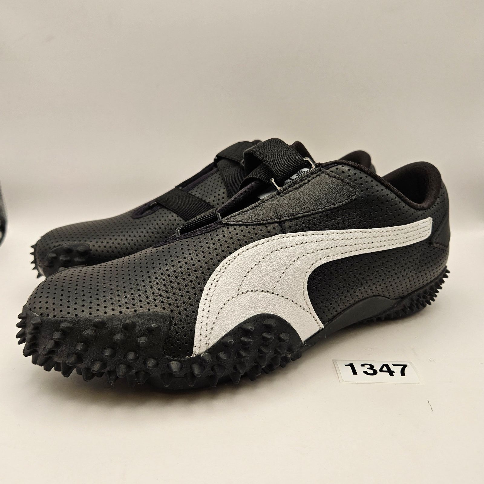 Puma PUMA MOSTRO MEN'S 8.5 PERFORATED LEATHER PACK SNEAKERS BLK | Grailed