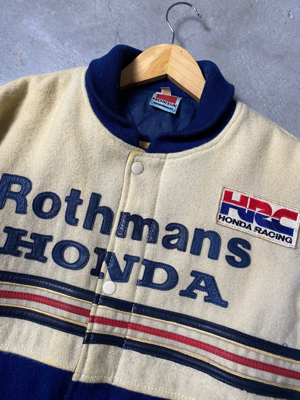 Honda 1986's VINTAGE Rothmans Honda Racing Team leather jacket | Grailed