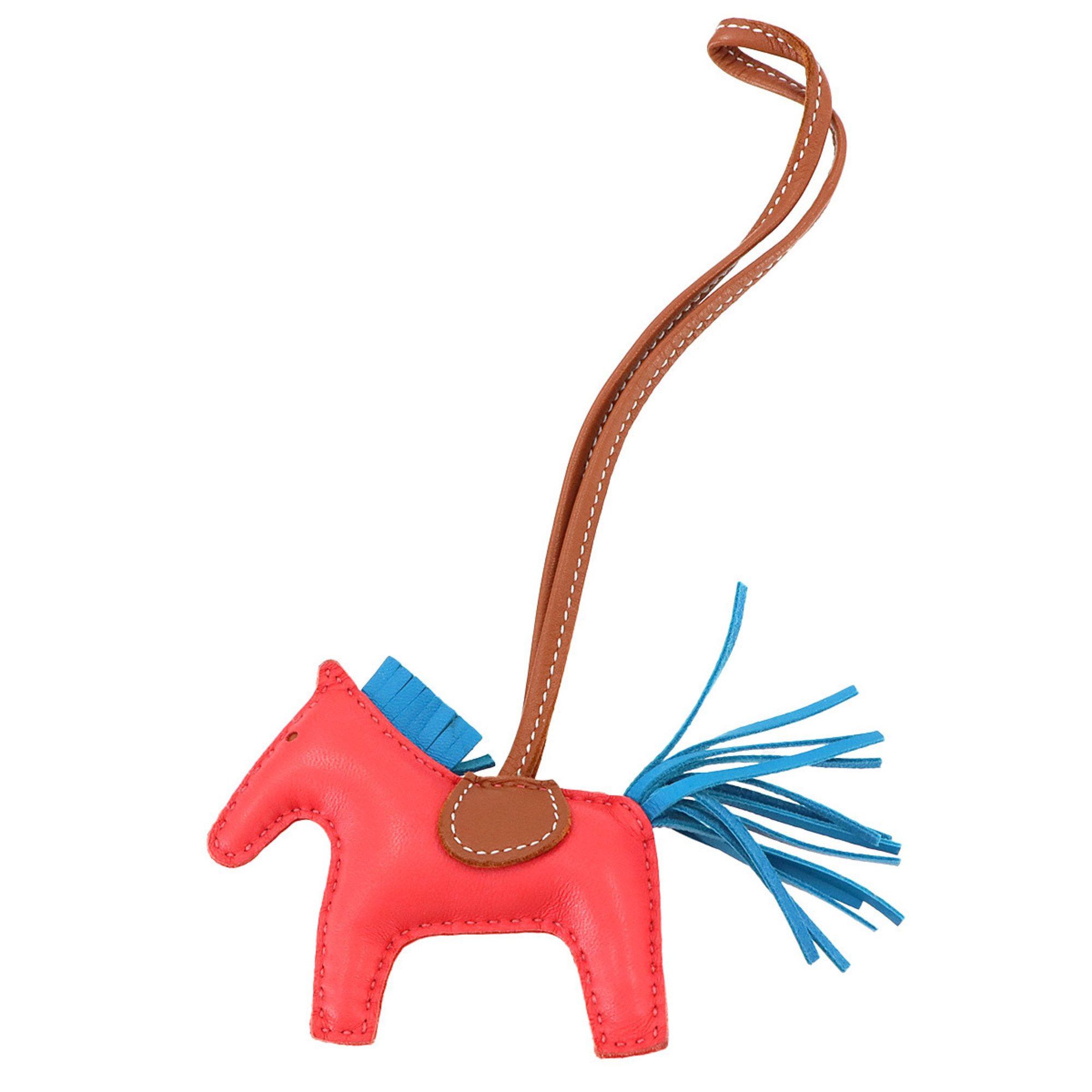 Hermes Hermes Rodeo PM Bag Charm Agnès Milo Rose Texas Blue Zanzibar Gold U Stamp | Grailed