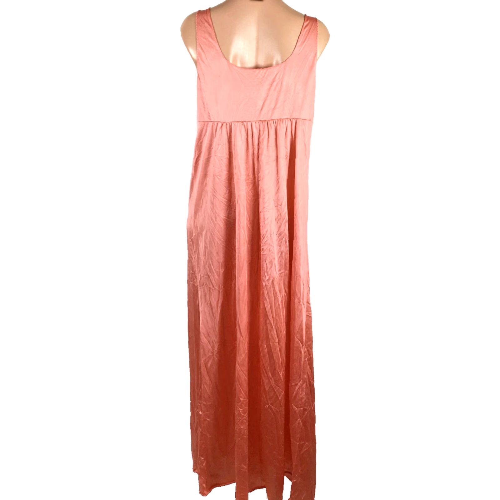Vintage VINTAGE Formfit Rogers Pink Floral Nylon Nightgown Womens Large ...
