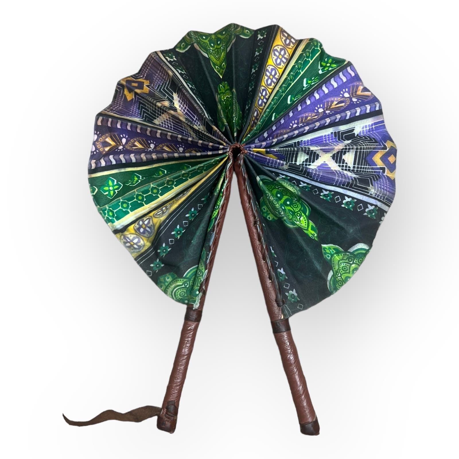 Vintage Vintage African Hand Fan with Tribal Pattern | Grailed