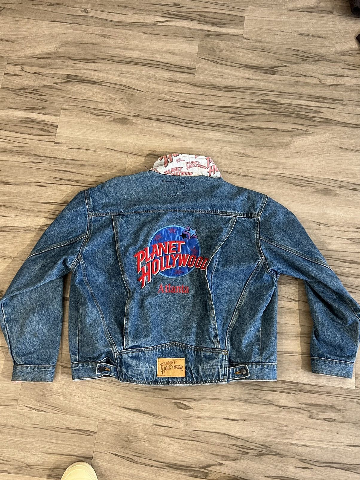 Vintage Vintage Planet Hollywood “Atlanta” Denim Jacket | Grailed