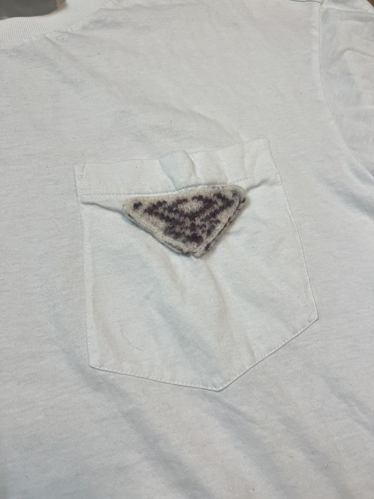 Prada Prada raf Simons triangle logo Symbole T-Shirt | Grailed