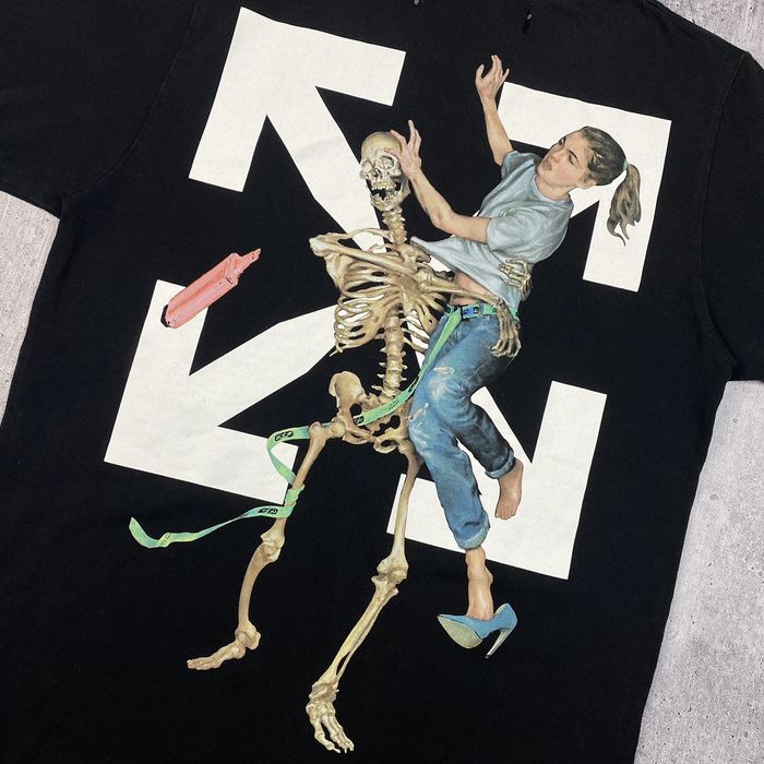 Off-White Off-White Pascal Skeleton Black Arrow Oversized Tee | Grailed