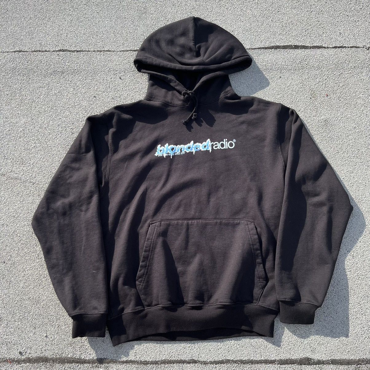 Frank Ocean Blonded radio iceman hoodie black | Grailed