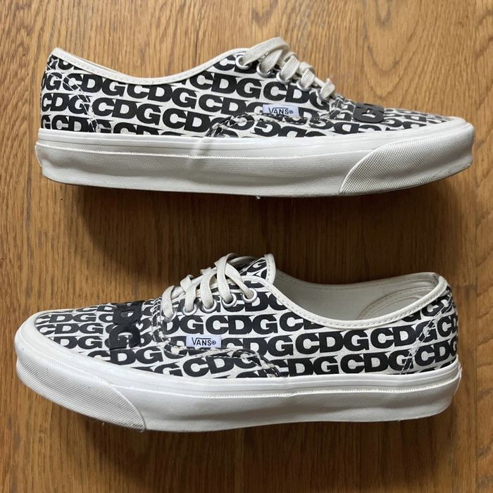 Vans CDG OG Authentic CDG Print Vans | Grailed
