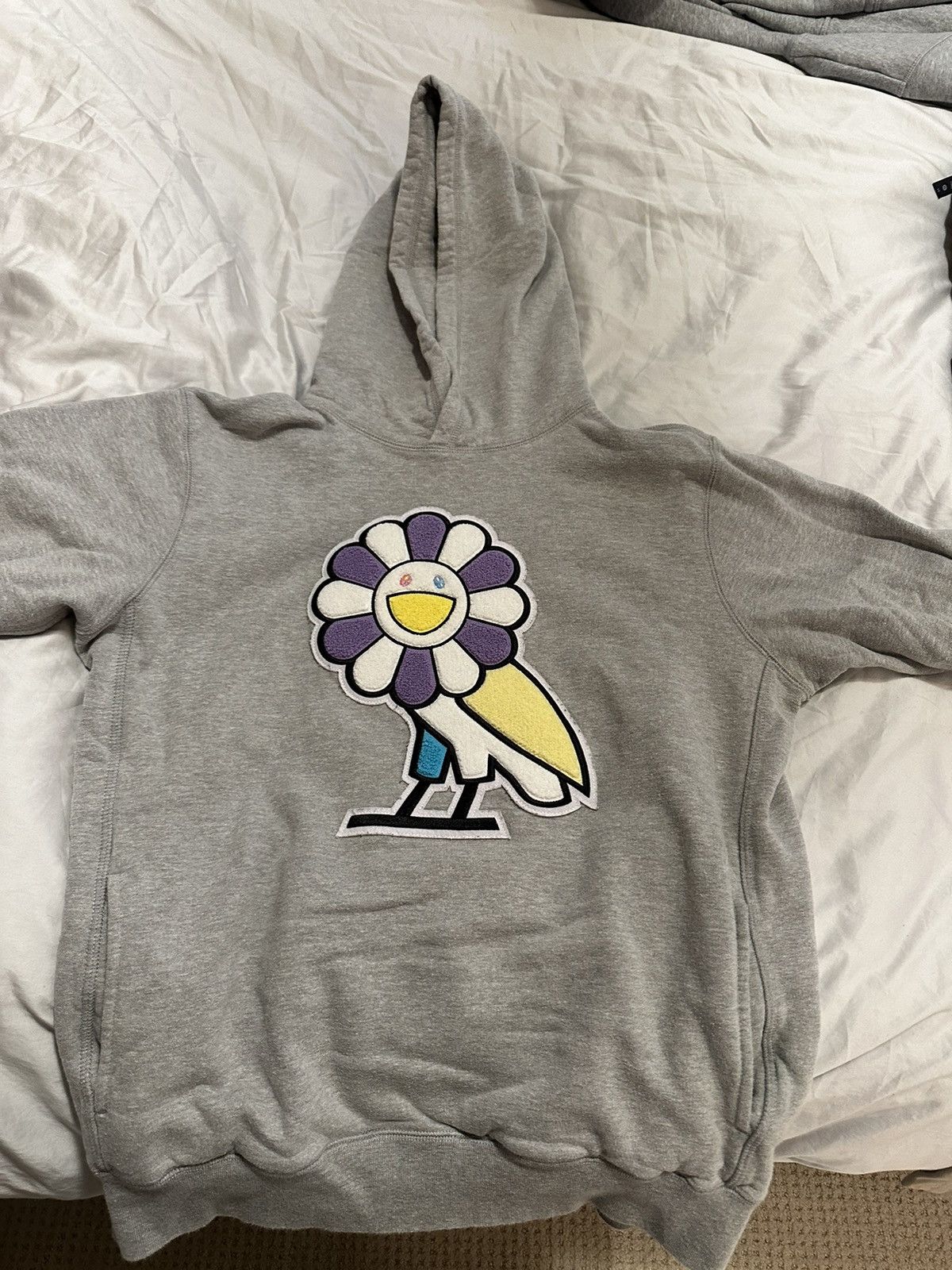 Octobers Very Own Ovo X Murakami Flower Hoodie Grailed